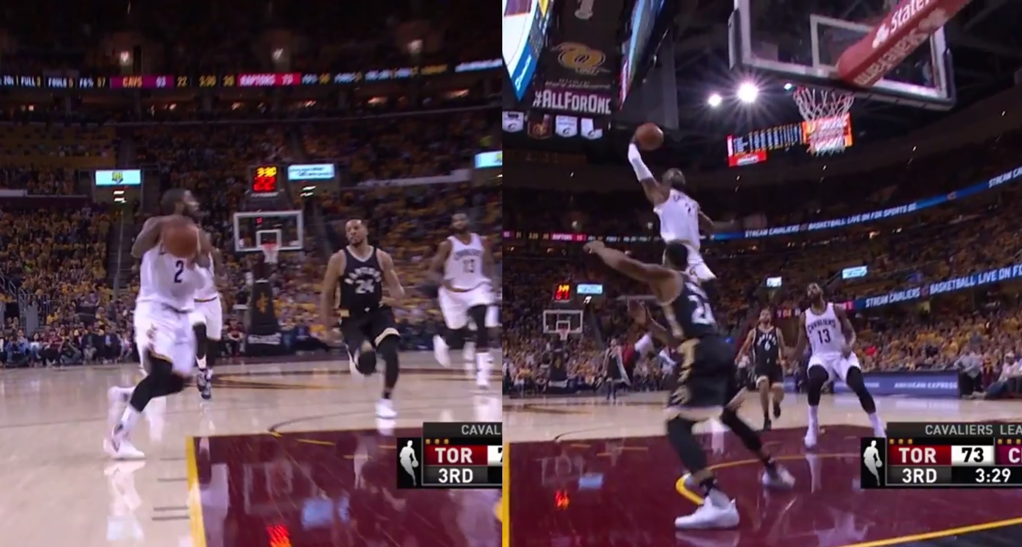 Watch: Kyrie Irving and LeBron James combine for sensational play ...